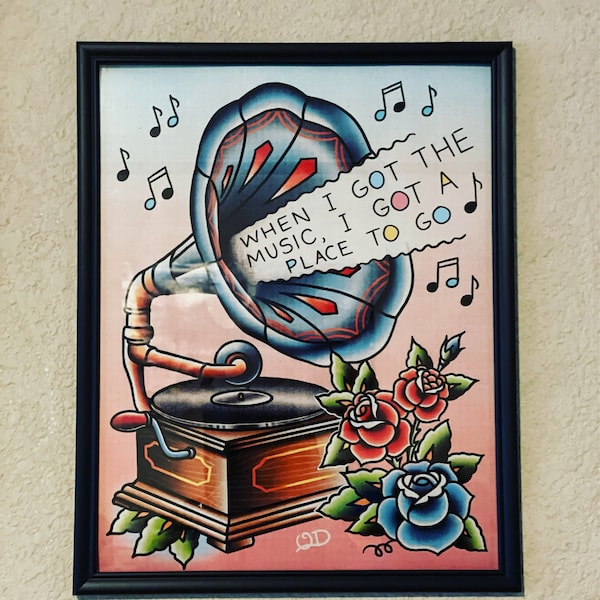 Customizable Lyrics: Phonograph - Etsy