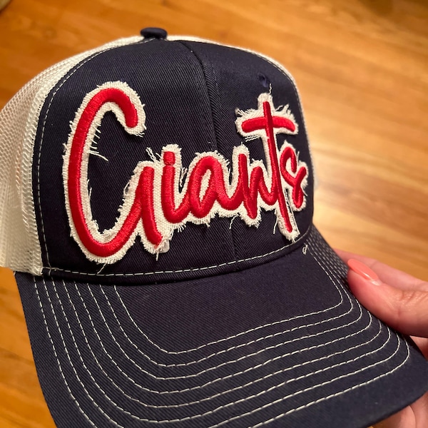 Sequin Applique Script Team or School Hat 0015 - Etsy