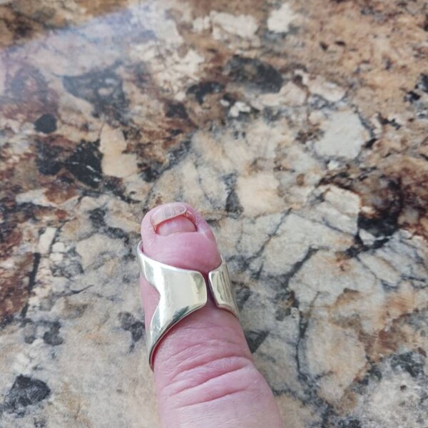 Arthritis Finger Splint Adjustable Solid Sterling Silver 925 or Bronze ...