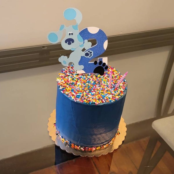 Blue’s Cake Topper, Blue’s Party Supplies - Etsy