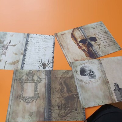SPOOKY JOURNAL KIT Large 8.5x11 Inch Halloween Junk Journal Kit ...