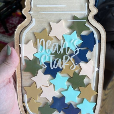 Star Reward Jar, Kids Reward Jar, Personalized Kids Reward Jar ...