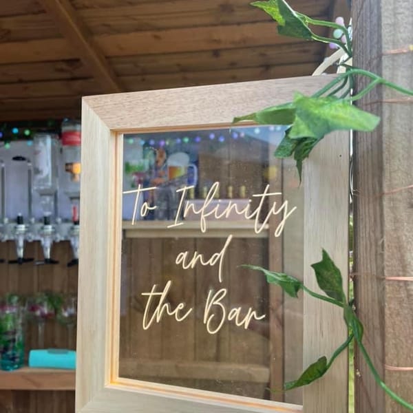 Personalised LED Name Sign. Custom Engraved Light up Name Plaque ...