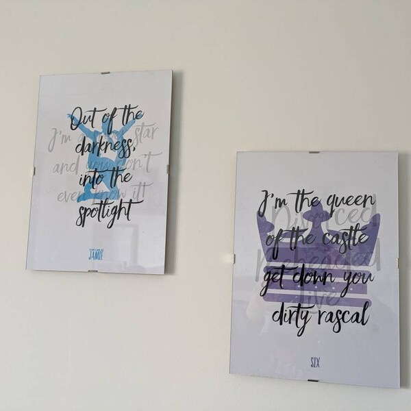 Musical Theatre Quote Posters - Double Quote - A2 - Large Format - Etsy