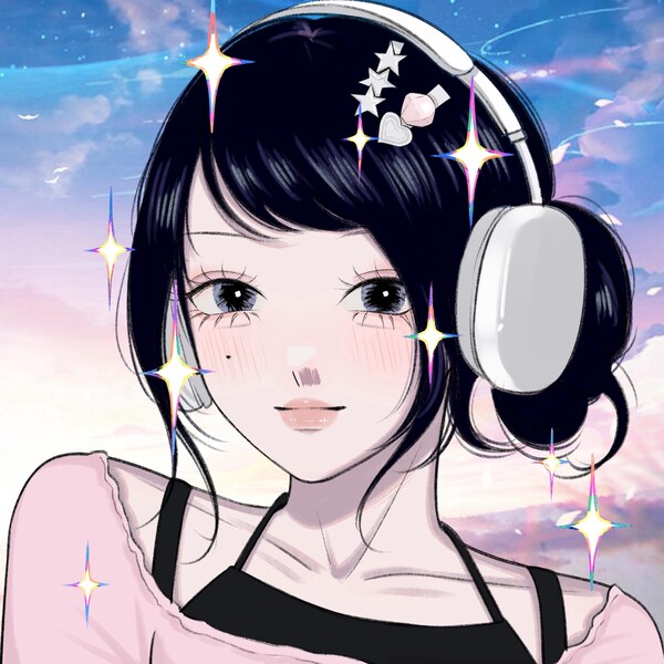 Custom Cute Chibi Portrait Commission Personalized Anime Cartoon Art ...