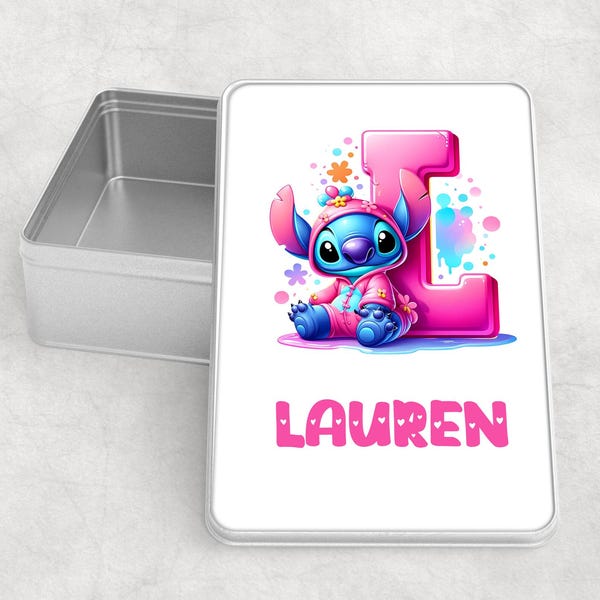 Cartoon Lilo Stitch Alphabet PNG Letters Design Pink Stitch Letters Png ...