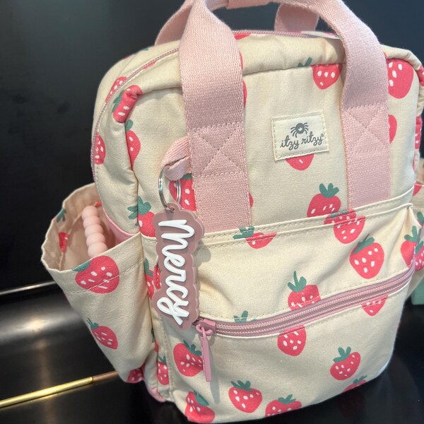 Acrylic Name Keychain, 3D Name Keychain, Backpack Keychain, Kids ...