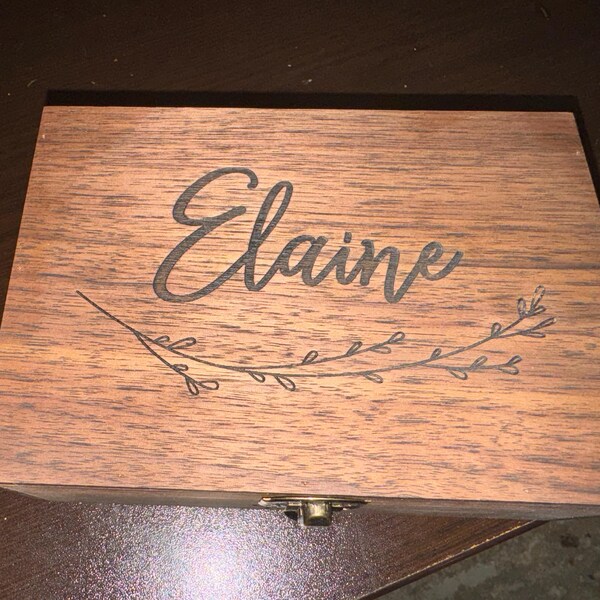 Love Letter Box Valentines Day Gift. Personalized Small Wooden ...