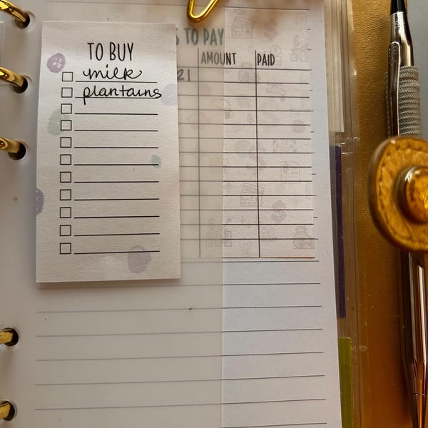 Payment Tracker Post-it Notes | Finance Sticky Notes | Bill Pay Sticky ...