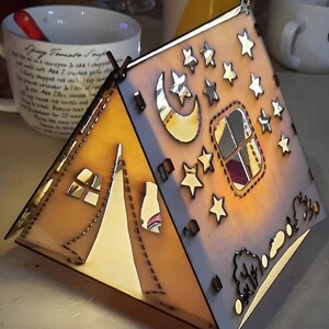 Mountains Landscape Multilayer Shadow Box Painting Frame Wall | Etsy