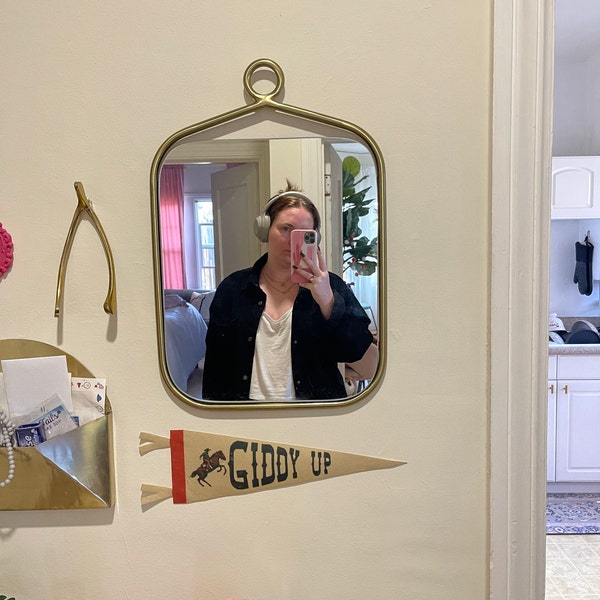 Giddy up Felt Pennant | Vintage Wild West Cowboy Banner, Inspirational ...