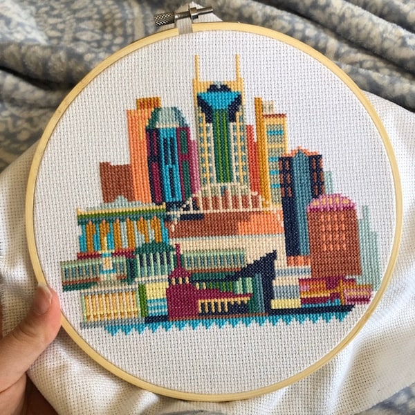Nashville #P103 Cross Stitch Embroidery Pattern Download | Cross Stitch ...