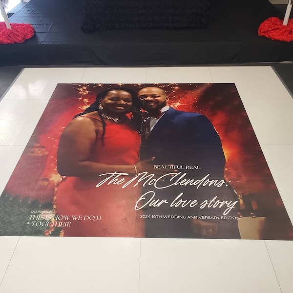 Custom Floor Decal, Adhesive Custom Printed Floor Banner, Birthday ...