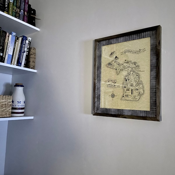 Lord of the Rings / the Hobbit Middle Earth Map of Michigan - Etsy