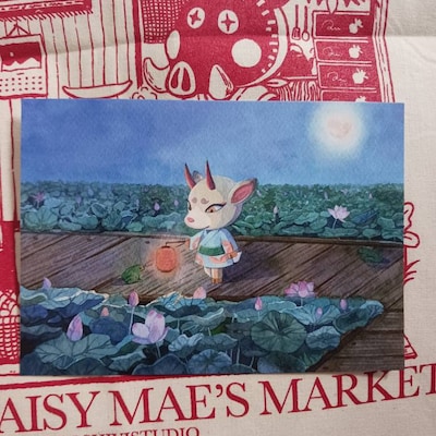 Animal Crossing Ellie Flo Animal Crossing Postcard Print ACNH Animal ...