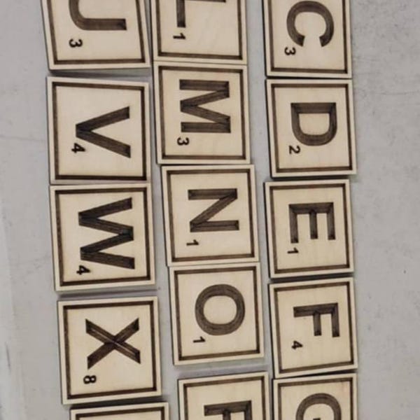 Scrabble Tiles Font, TTF, SVG Files for Cricut, Scrabble Tiles Clipart ...