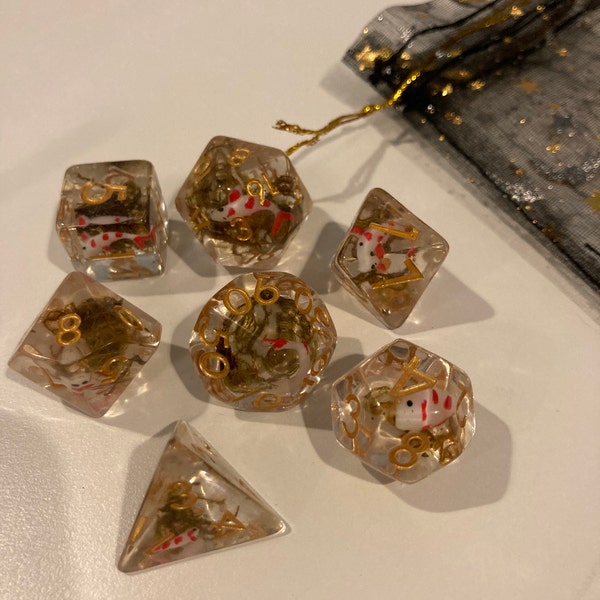 Koi Fish Dnd Dice Set for Dungeons and Dragons | D20 TTRPG Polyhedral ...