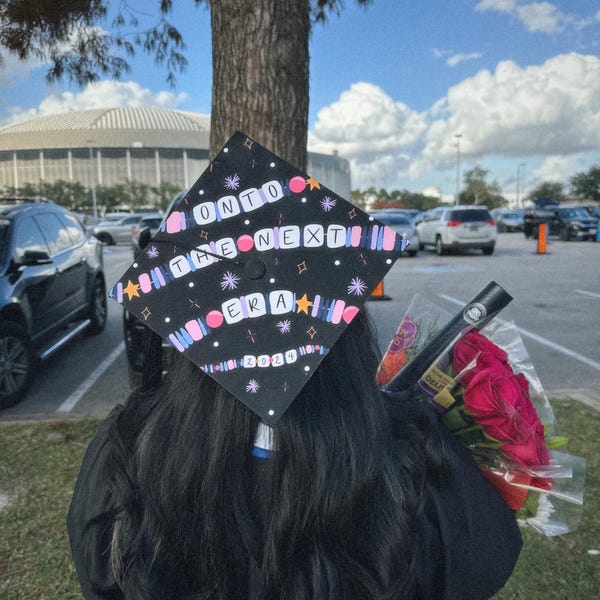 Grad Cap Topper Teacher, Graduation Cap for Teachers, Elementary ...