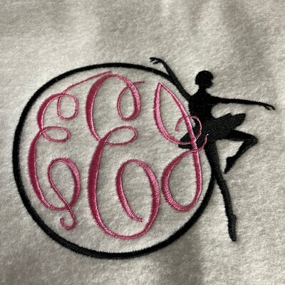 Ballerina Monogram Embroidery Frames Instant Download - Etsy
