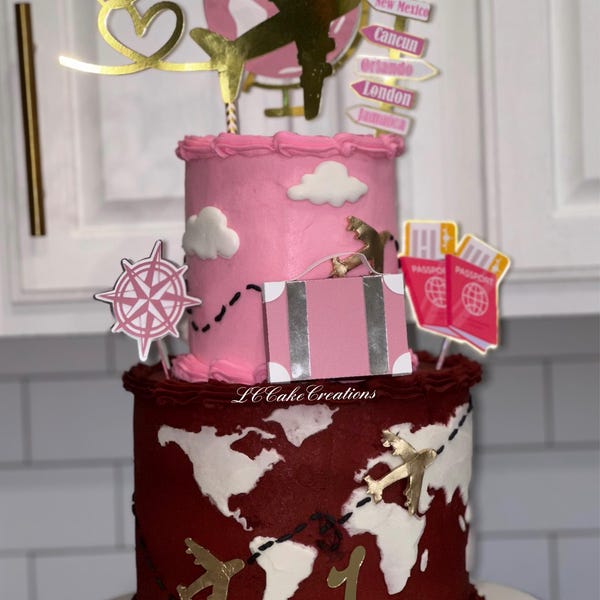 Traveler Cake Topper, Travel Cake Decorations - Etsy