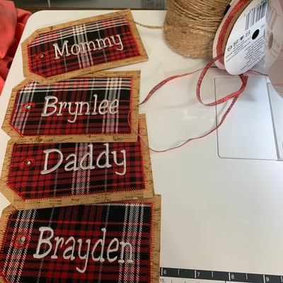 Applique & Embroidery Originals Digital Design 2213 Gift Tag In-the ...