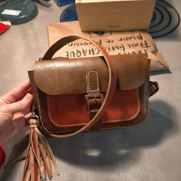 Leather Satchel Bag Pdf Pattern | Leather Bag Pattern | Satchel Bag ...