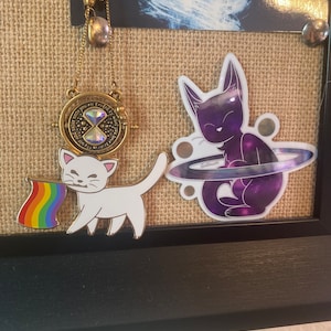 Bisexual Pride Flag Cat Hard Enamel Pin Lapel Pin Bi Flag Pin Lgbtq Pin ...