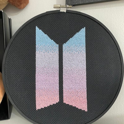 BTS Cross Stitch Pattern K-pop Embroidery Design Cute PDF Pattern - Etsy