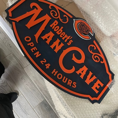 Chicago Bears Man Cave Sign - Etsy