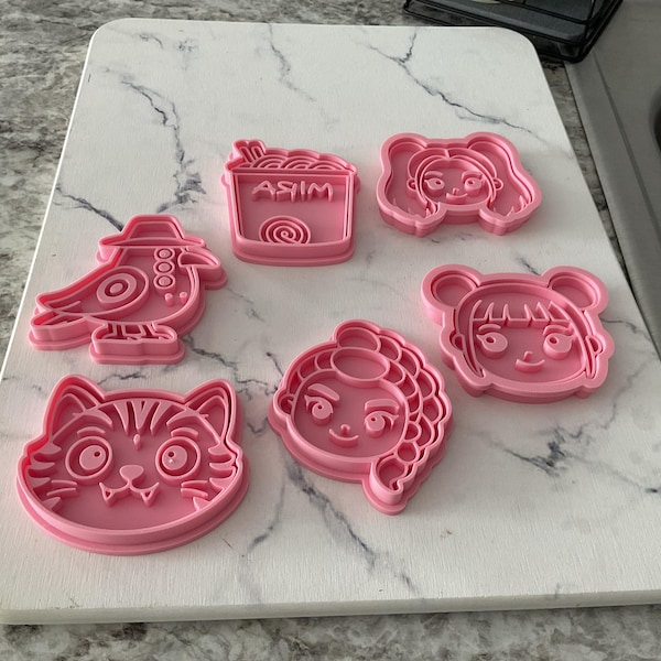 12-piece K-pop Cookie Cutter Set | 3D Printed Huntrex Baking Tools ...