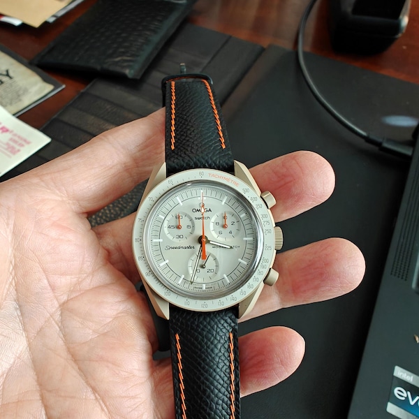 Black Swift Rally Strap for Moonswatch Mercury - Etsy