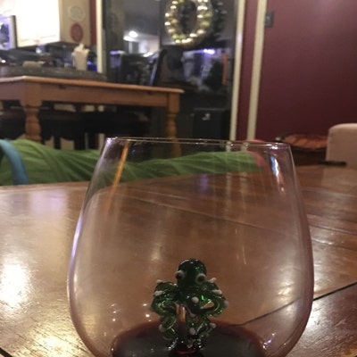 The 3D Clear Stemmed Loch Ness Monster Wine Glass™ Crystal Featured on ...