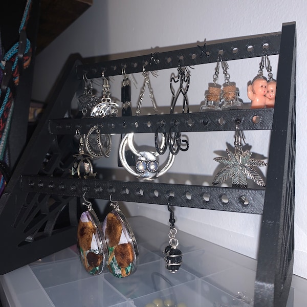 Spiderweb Earring Display Rack Jewelry Standing Spooky Halloween Web - Etsy