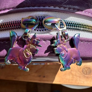 Lion and Tiger Flower Zipper Pull Flower Zip Pulls 7 Colors Size 5 - Etsy