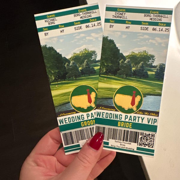 Groomsmen Proposal Ticket Golf – Personalized Masters Groomsmen Gift ...