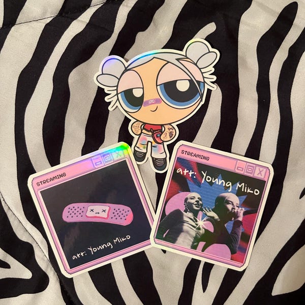 Young Miko Sticker Miko Power Girl Young Miko Gift Idea - Etsy