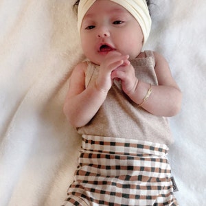 Camel High Waisted Bummies Baby Bummy for Baby Girls Bummies | Etsy