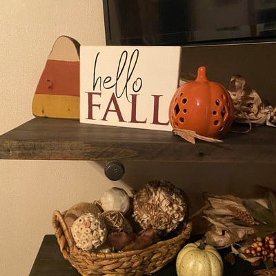 Hello Fall Stencil, Fall Vinyl Decal, Vinyl Stencil, Stencil, Wood Sign ...