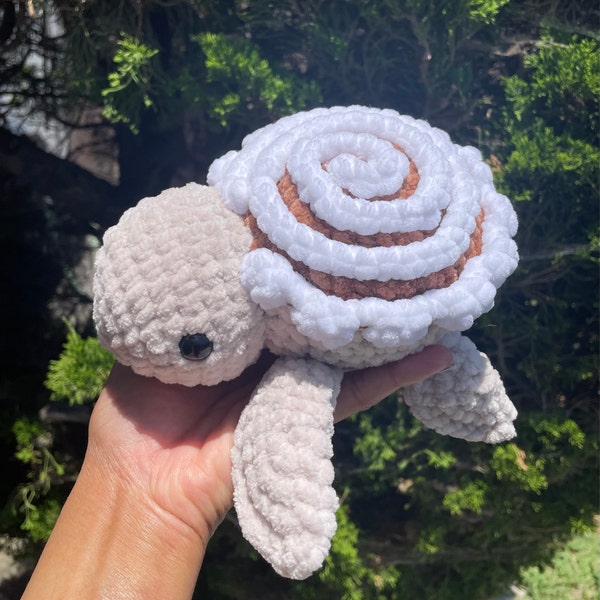 Cinnamon Roll Turtle Pattern Crochet PDF Download Beginner Friendly ...