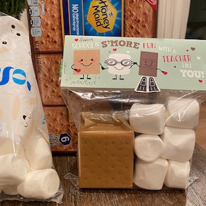 Valentine Treat Bag Toppers PRINTABLE Smores Valentine Cards for Kids ...