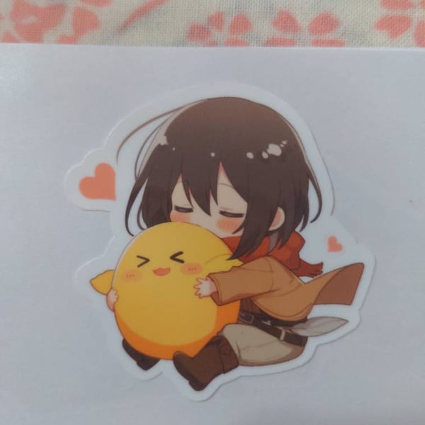 Chibi Anime Die-cut Sticker Vibrant Colors, Glossy Finish, Laminated ...