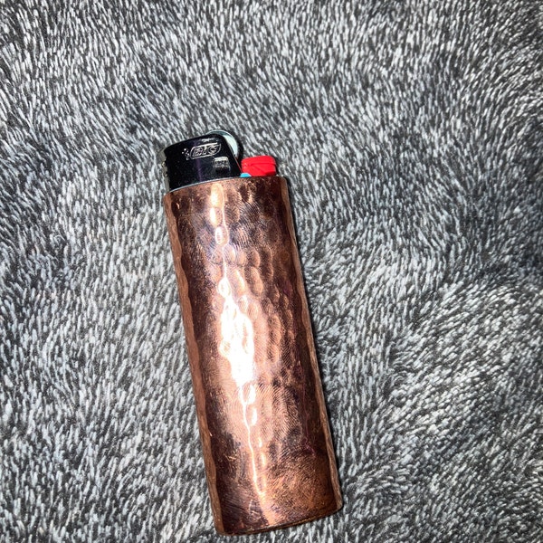 Handcrafted Pure Copper Lighter Cover With Hand Hammered Texture - Etsy