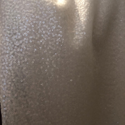 1yard Super Shiny Crystal Clear Sequin Lace,2mm Mini Transparent Sequin ...