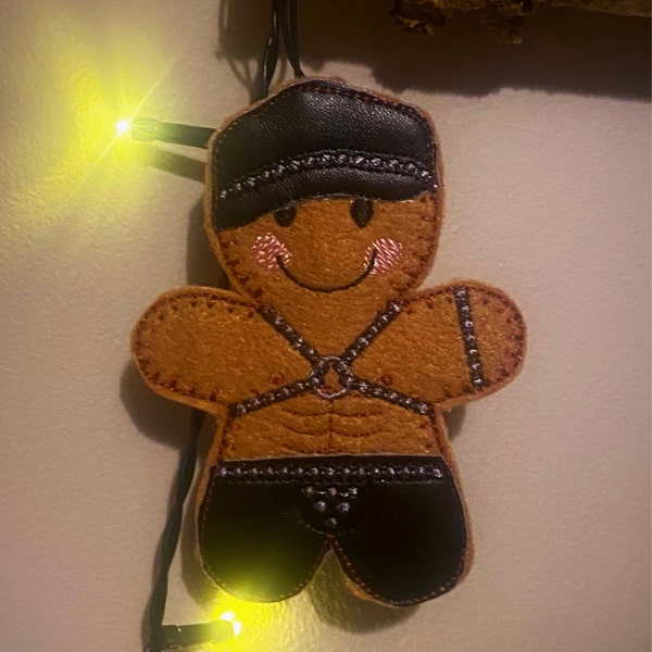 Naughty Leather Gingerbread Man, Leather, Gingerbread, Gift, Pride ...