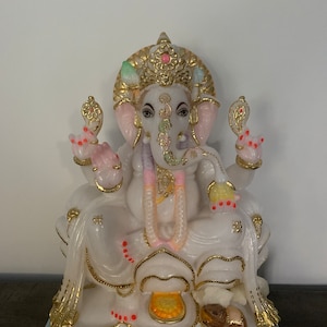 Vinayaki Ganesha Marble Statue-female Ganesha Idol-ganeshani Statue ...