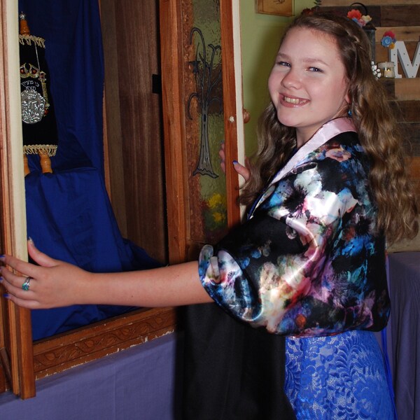 Atlantic Blue Net Lace Tallit, Teal Prayer Shawl, Girls Tallis, Ladies ...