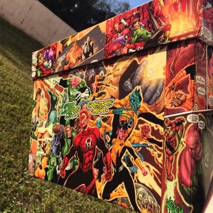 Custom DC Decoupage Comic Book Storage Box | Etsy