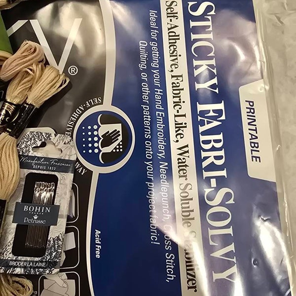Sulky Sticky Fabri-solvy – Printable Water Soluble Stabilizer (12 ...