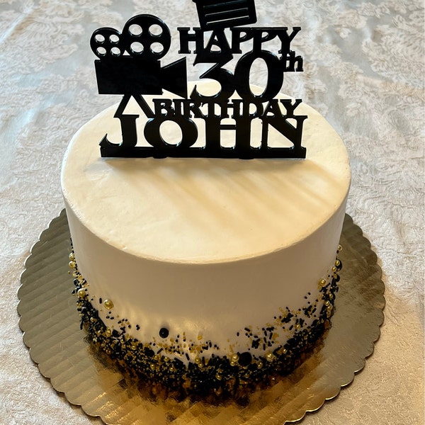 Movie Camera Cake Topper,movie Wedding Cake Topper,hollywood Wedding ...