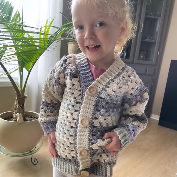 CROCHET PATTERN & VIDEO/ Mini Pop Cardigan Crochet Pattern / Easy Top ...
